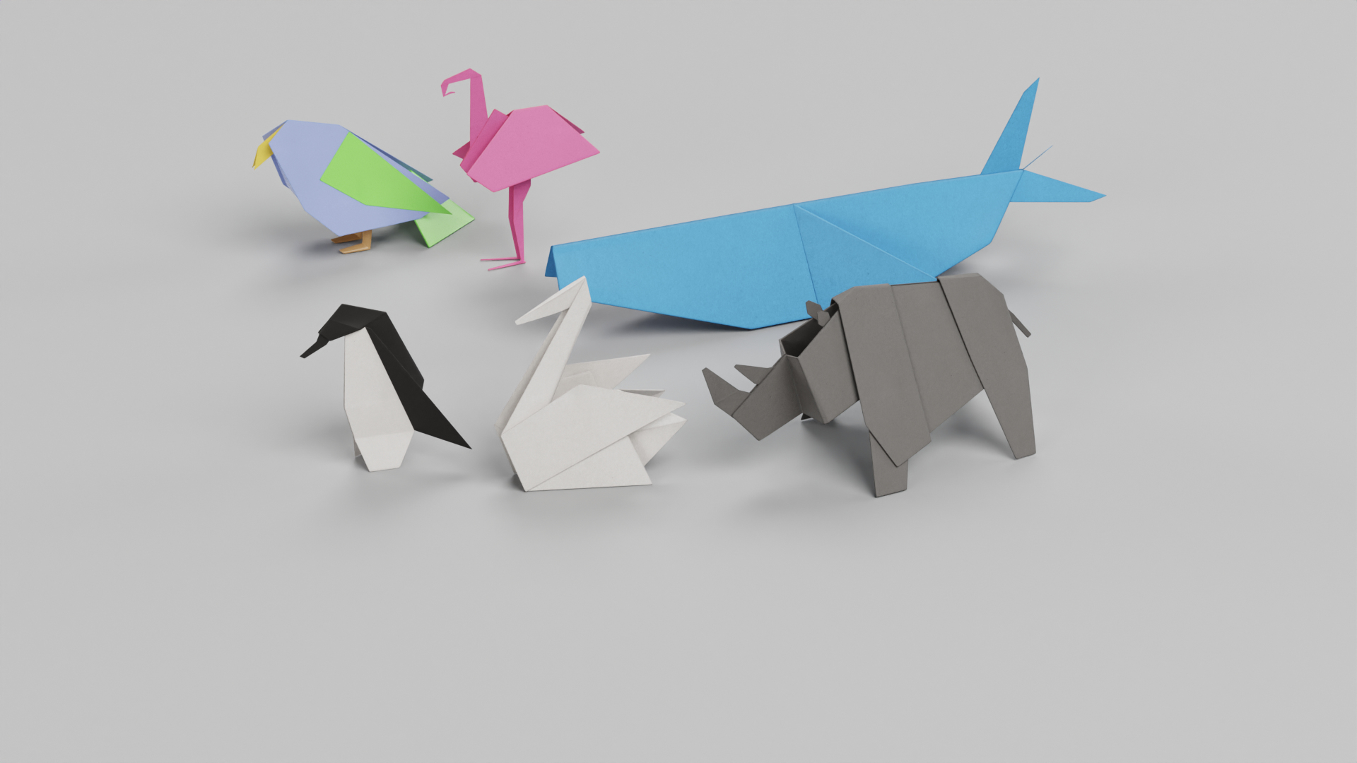 Paper Animals 3D - TurboSquid 2183439