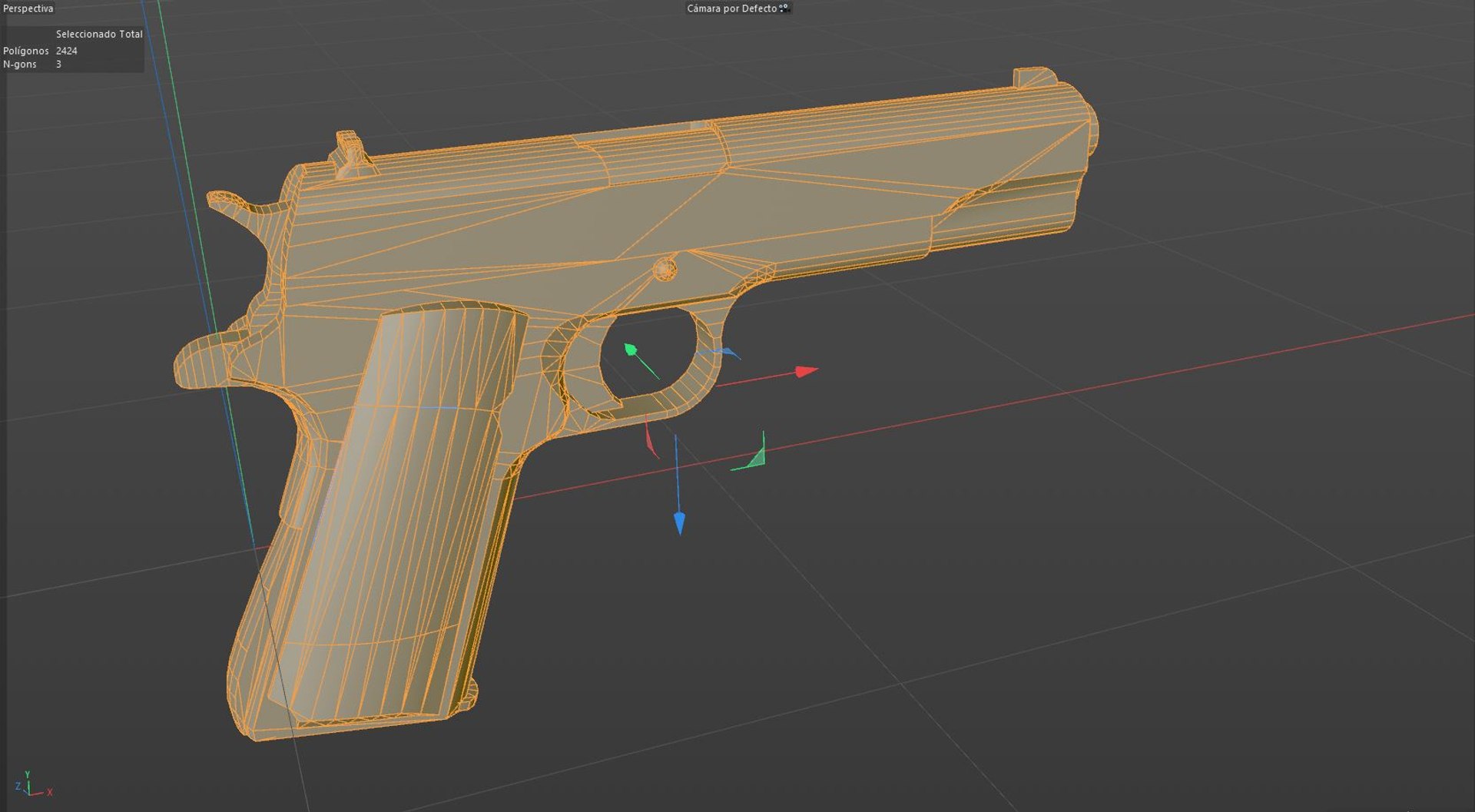 3D M1911 Pistol Low-Poly - TurboSquid 2119068