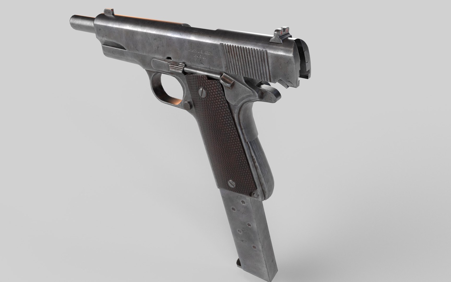 3D M1911 Pistol Low-Poly - TurboSquid 2119068