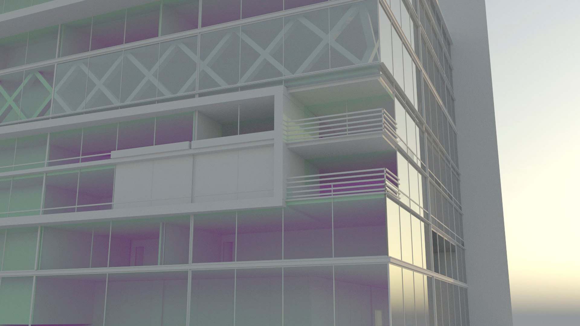 Building Glass Office Architecture 3D Model - TurboSquid 1447230