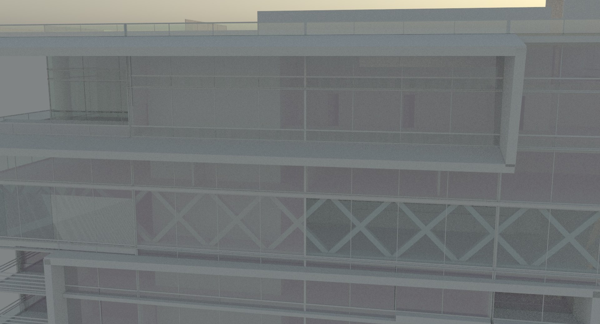 Building Glass Office Architecture 3D Model - TurboSquid 1447230