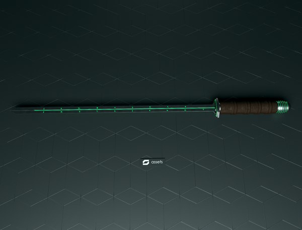 pole weapon 3d model