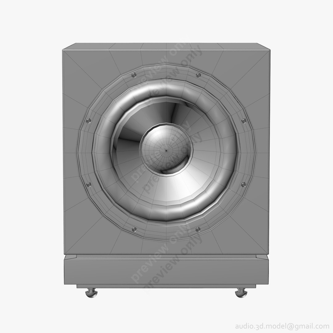 subwoofer bowers wilkins db1 3d model