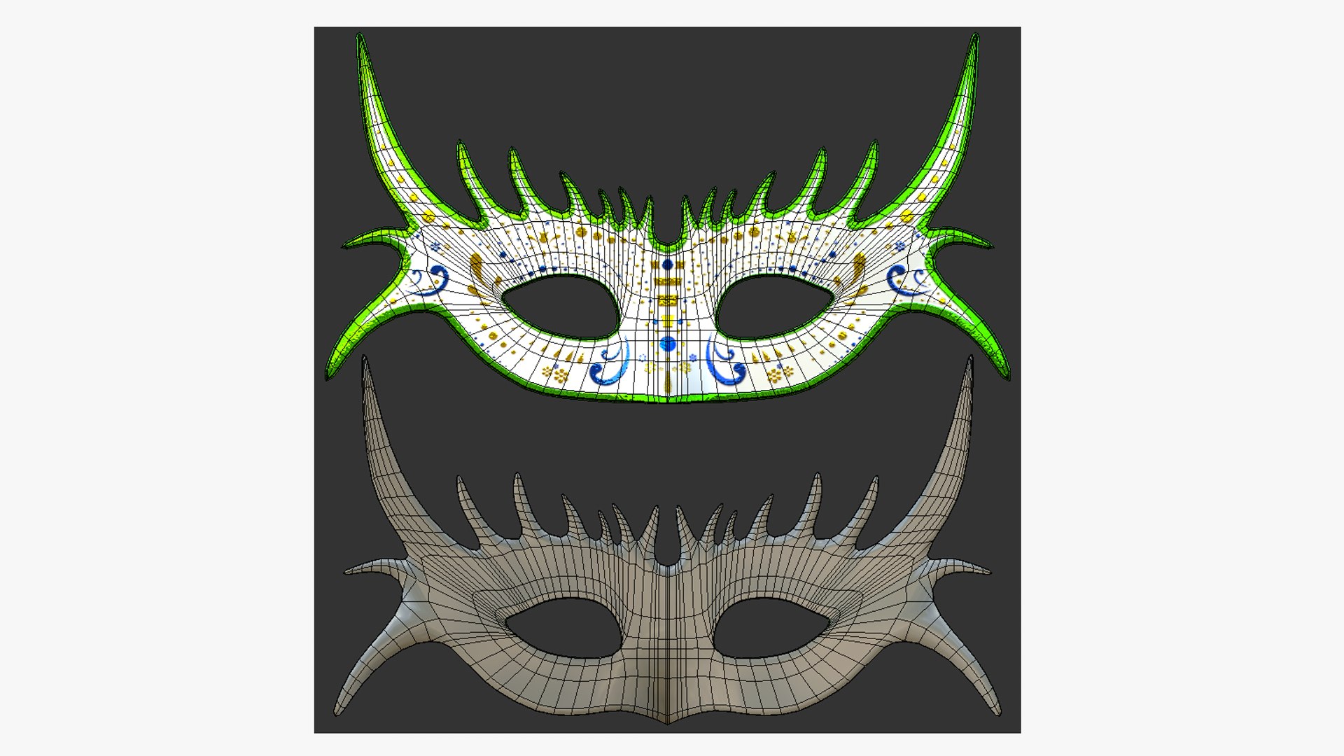 3D Carnival Mask G03 Brazilian - Costume Character Design - TurboSquid ...