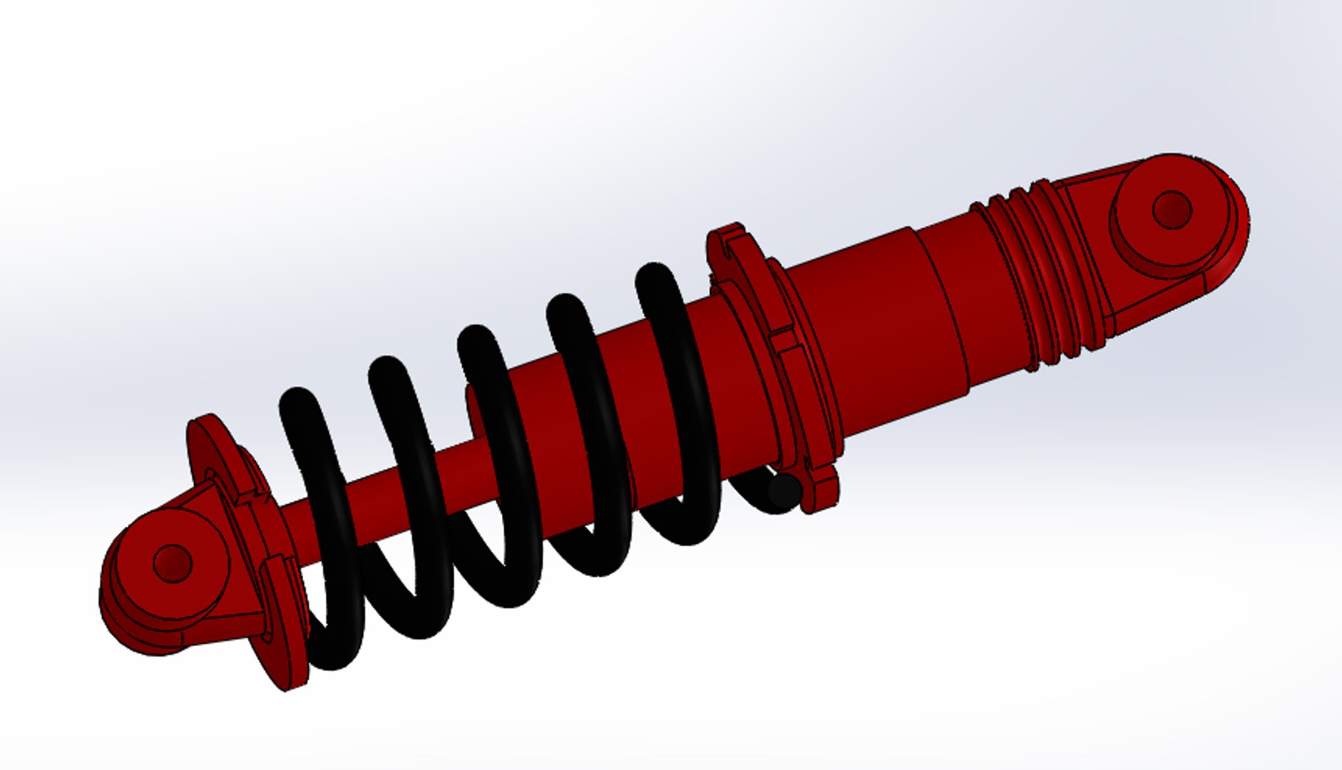 3d Model Of Shock Absorber Suspension