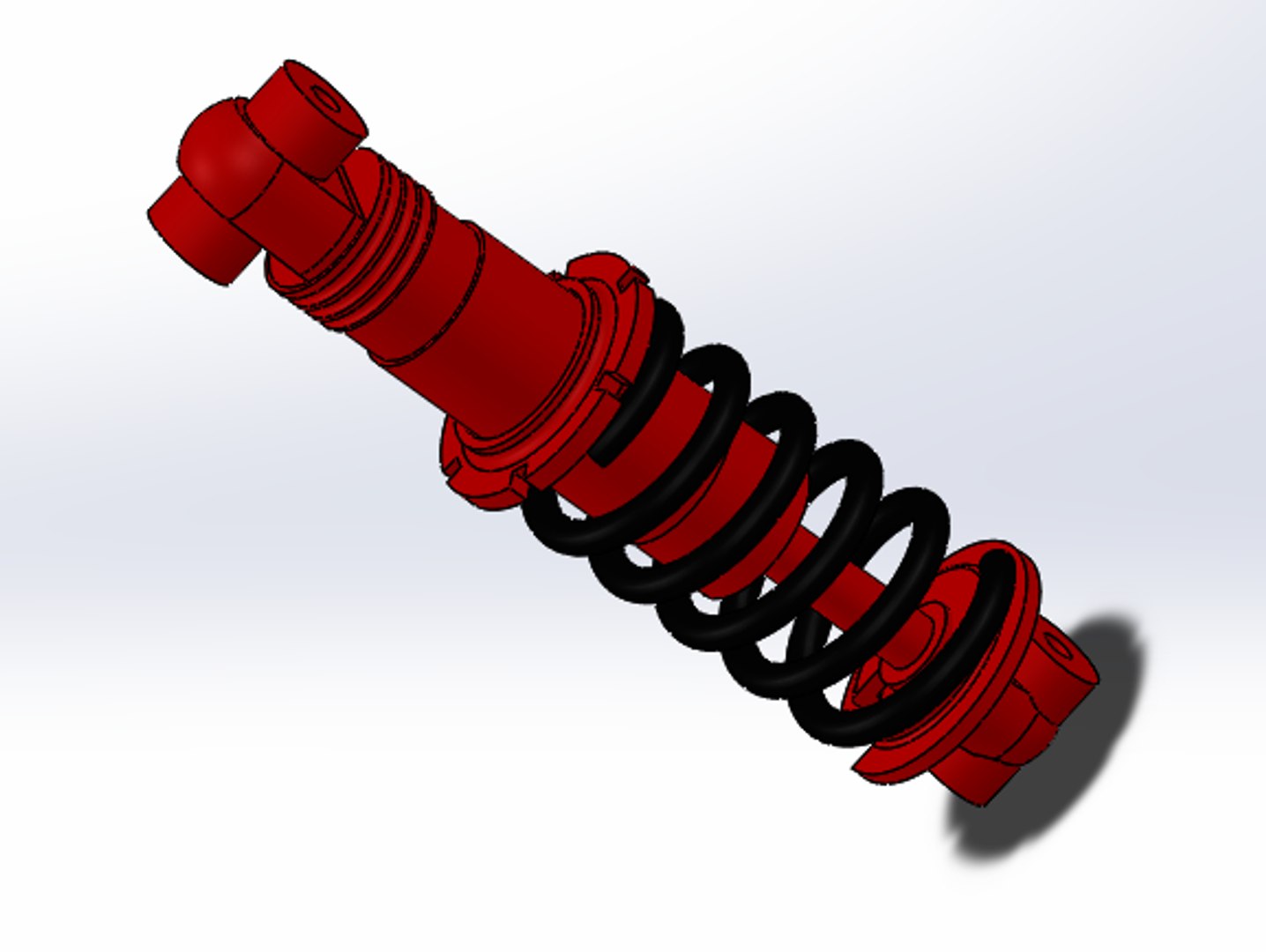 3d Model Of Shock Absorber Suspension