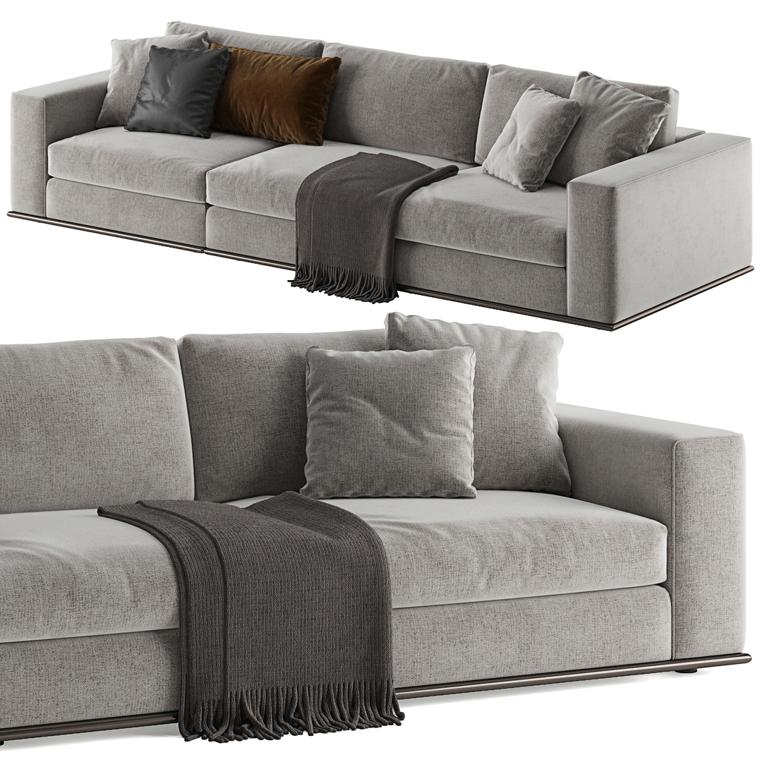Minotti Hamilton sofa 3 seats model - TurboSquid 1726397