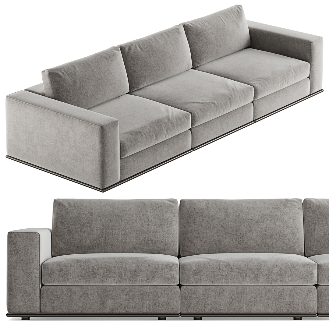 Minotti Hamilton sofa 3 seats model - TurboSquid 1726397