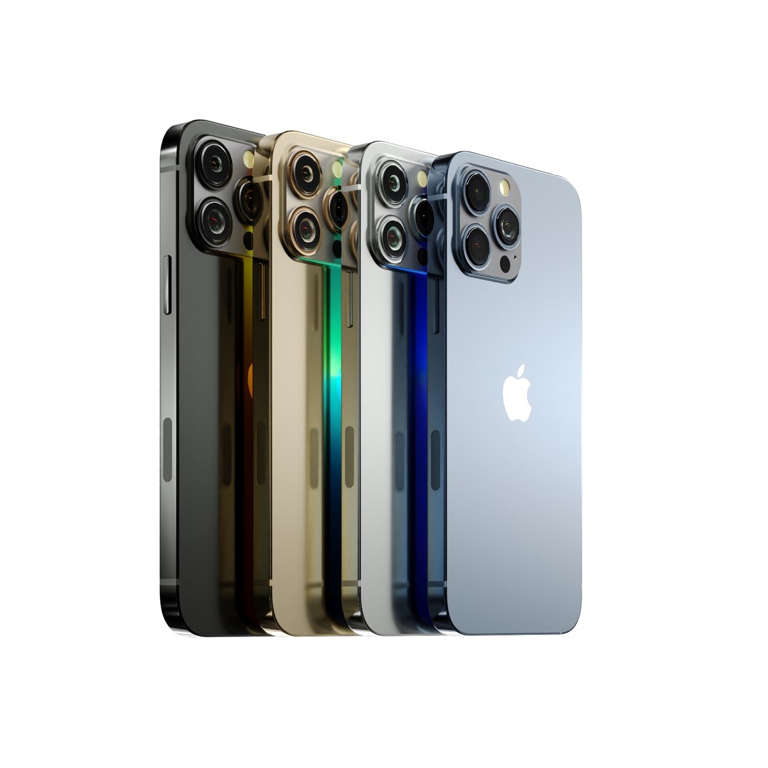 IPhone 13 ProMax - All colors model - TurboSquid 1791101