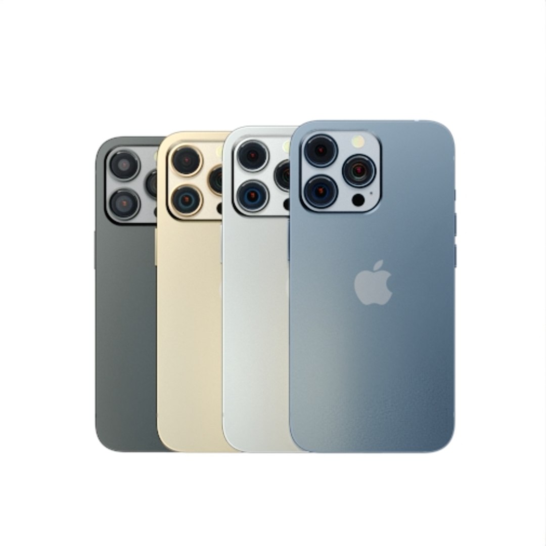 IPhone 13 ProMax - All colors model - TurboSquid 1791101