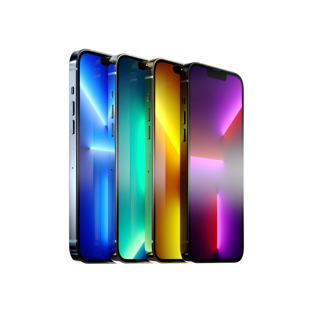 IPhone 13 ProMax - All colors model - TurboSquid 1791101