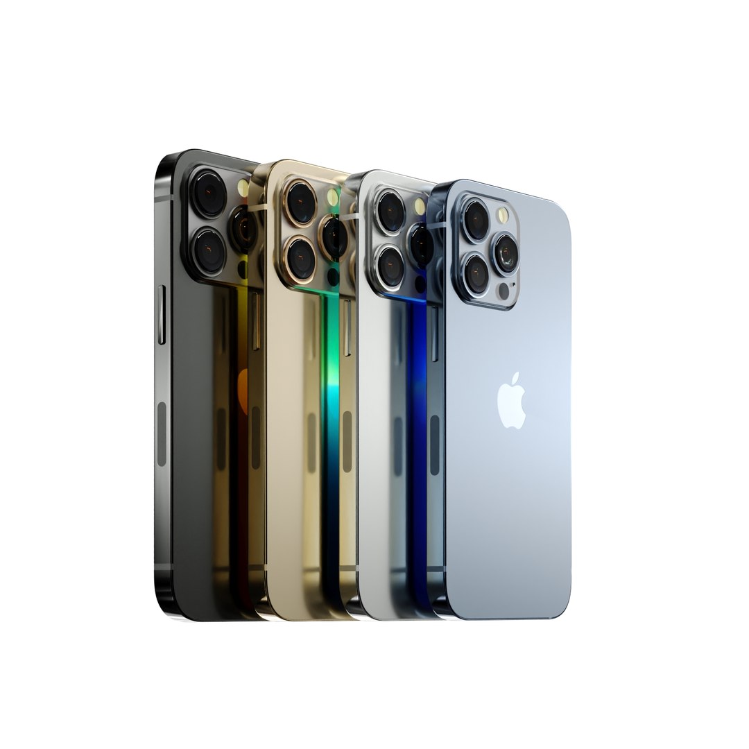 IPhone 13 ProMax - All colors model - TurboSquid 1791101