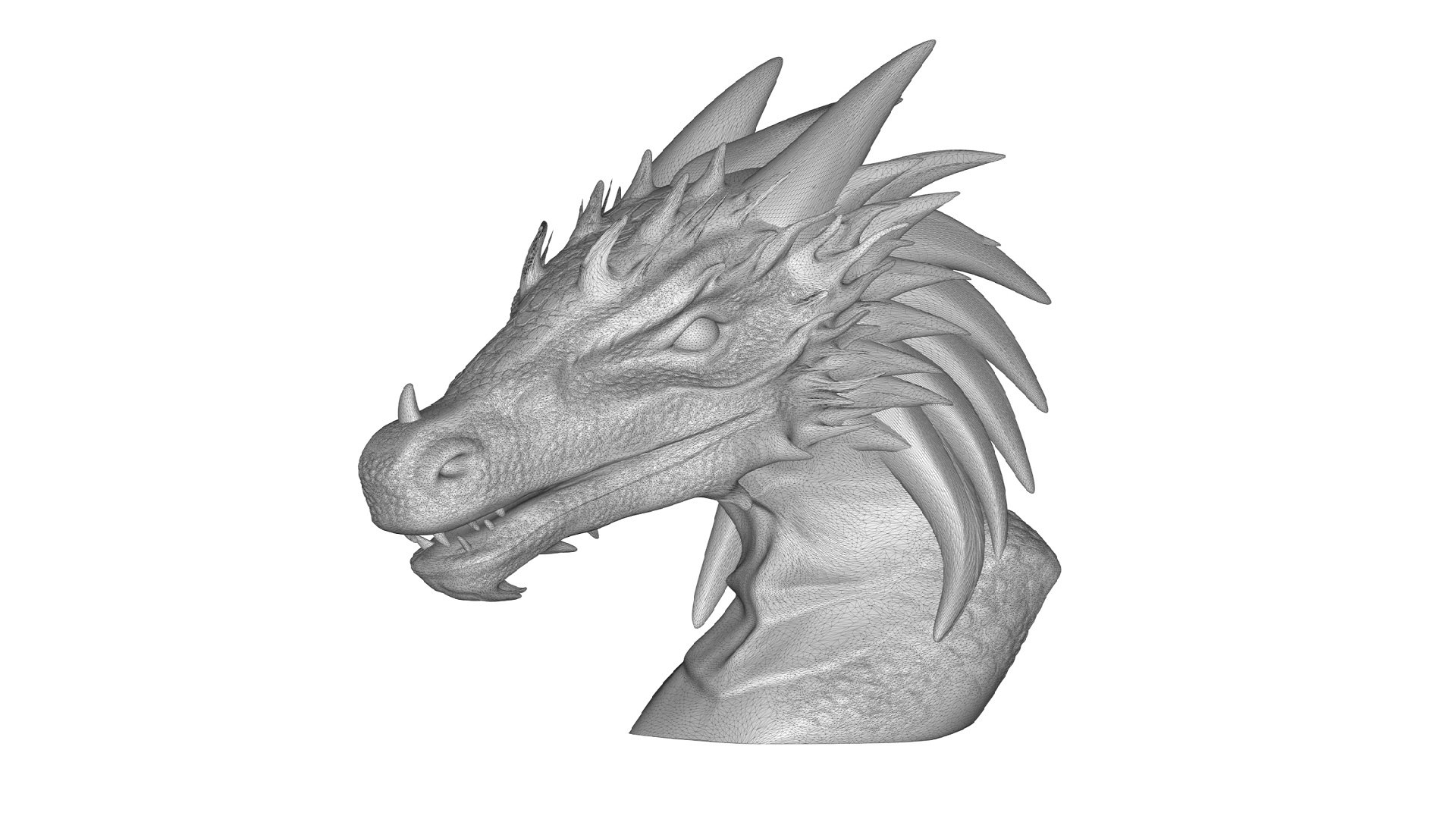 Dragon Bust 3D Model - TurboSquid 2131306
