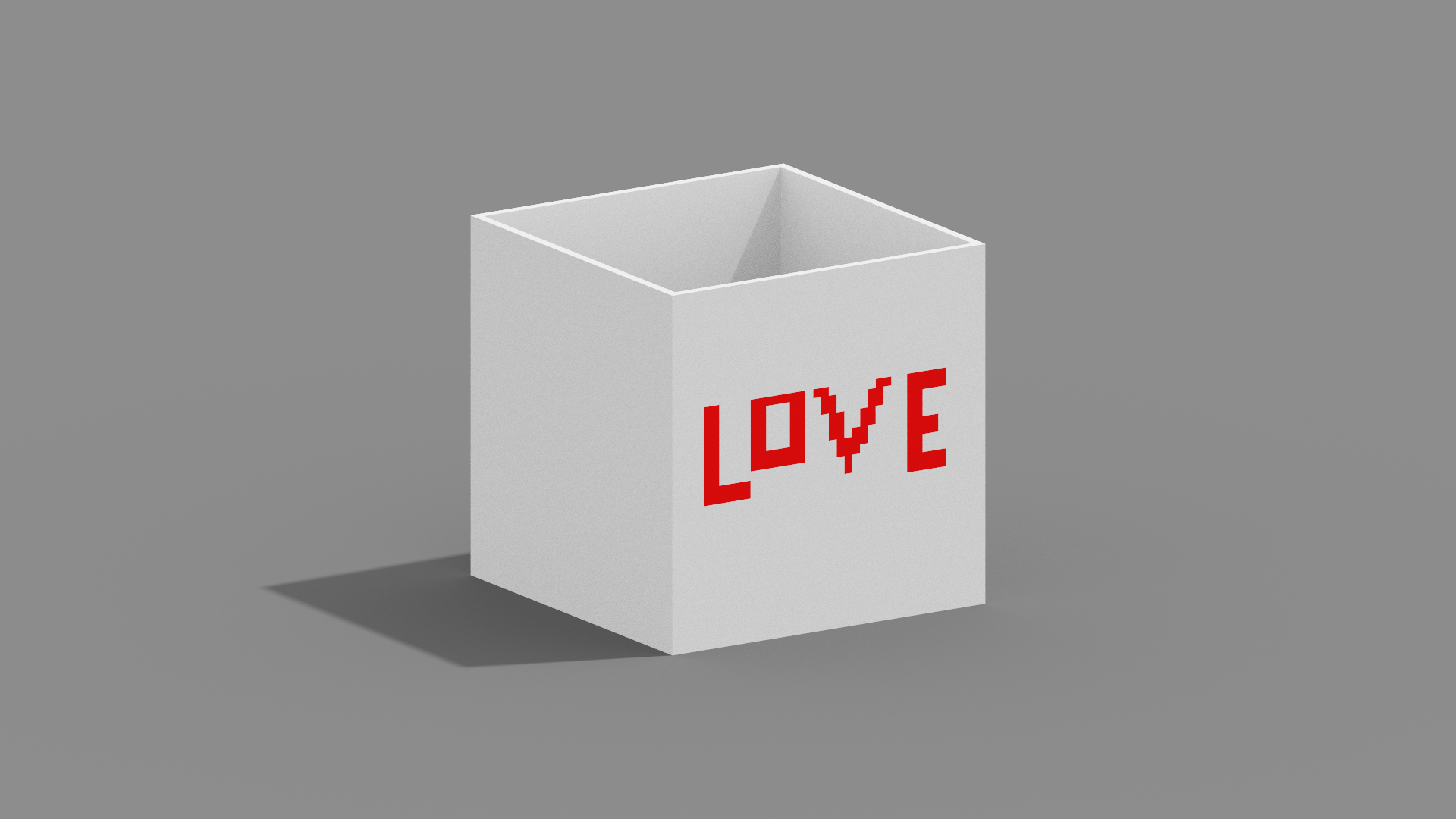 Voxel Love Box 3D - TurboSquid 1869162