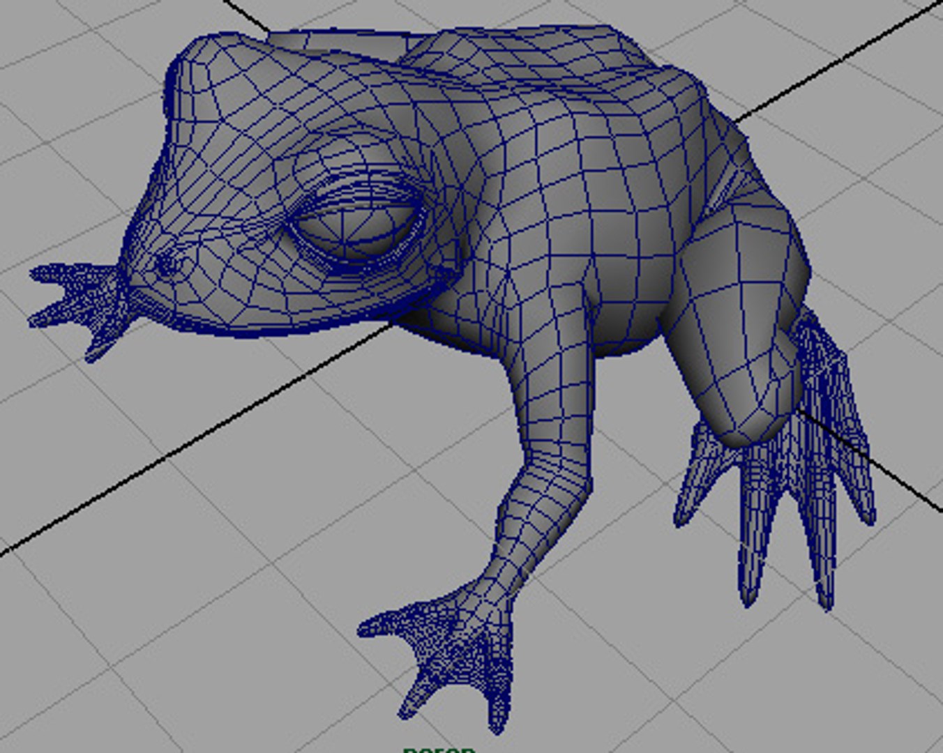 Stylized Frog 3d Model