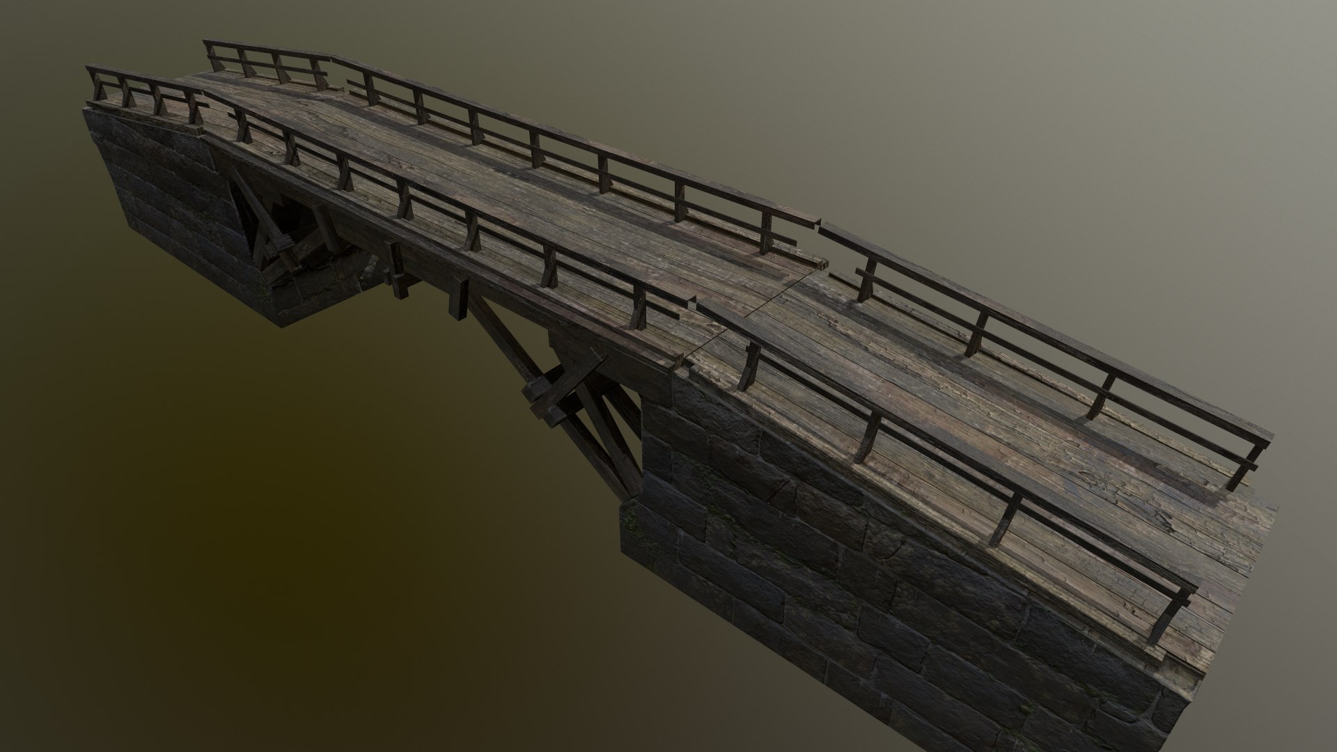 3D Model Medieval Bridge - TurboSquid 1923729