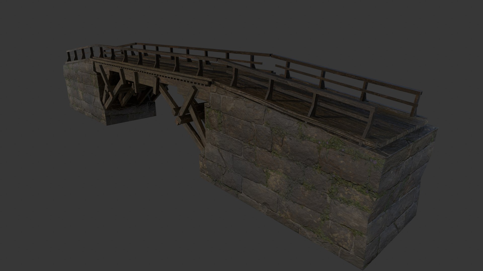 3D Model Medieval Bridge - TurboSquid 1923729