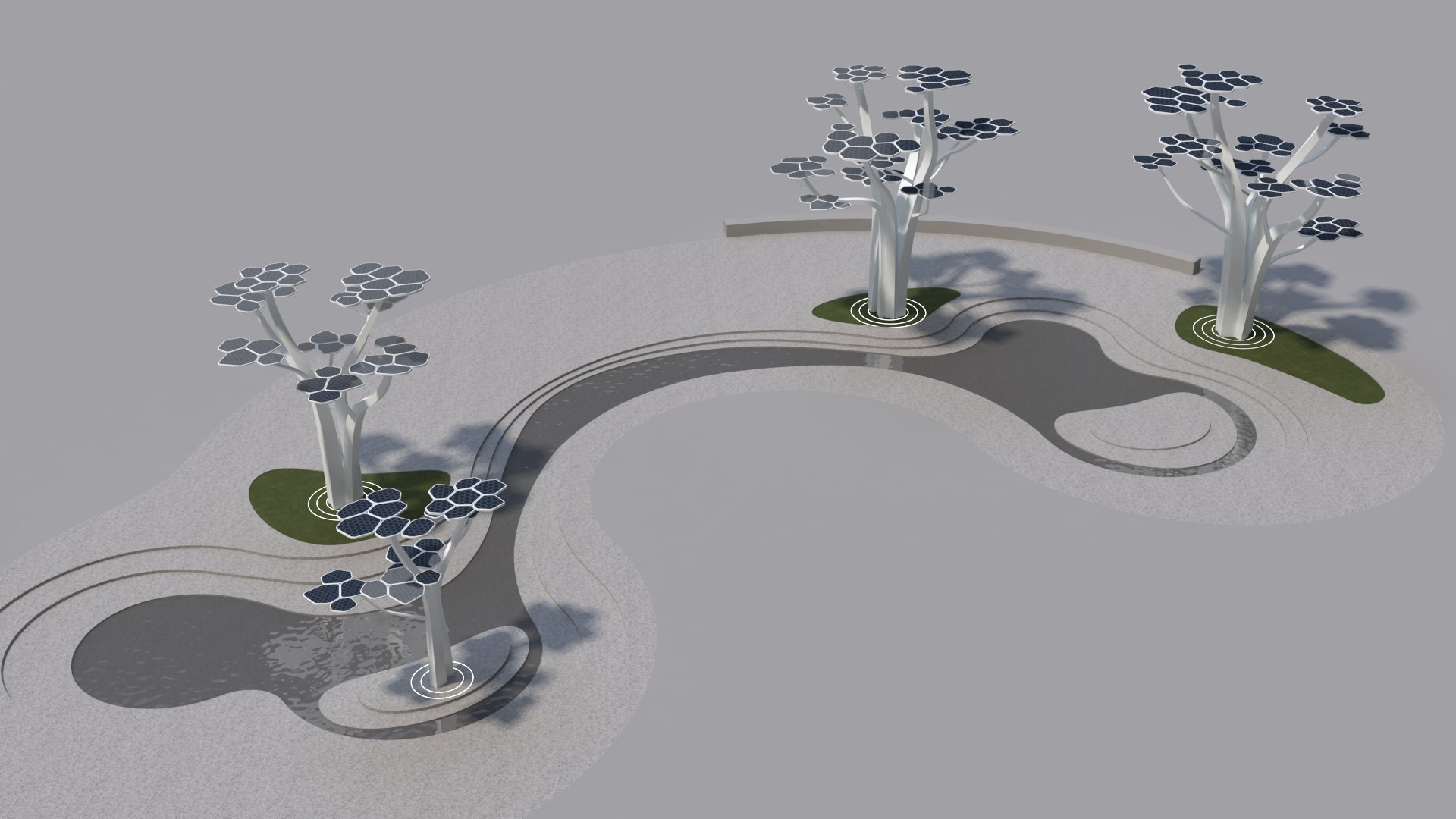 Solar street light 3D model - TurboSquid 1969655