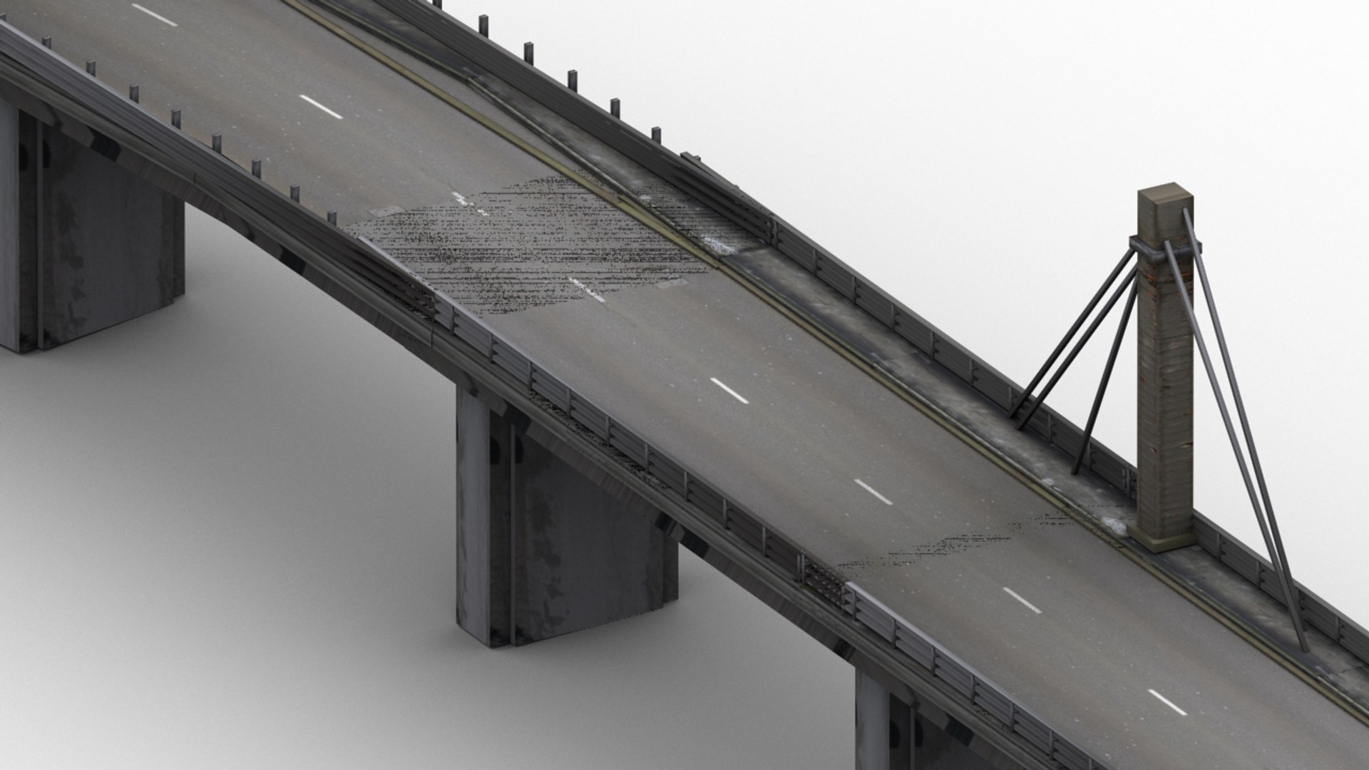 3ds max highway bridge
