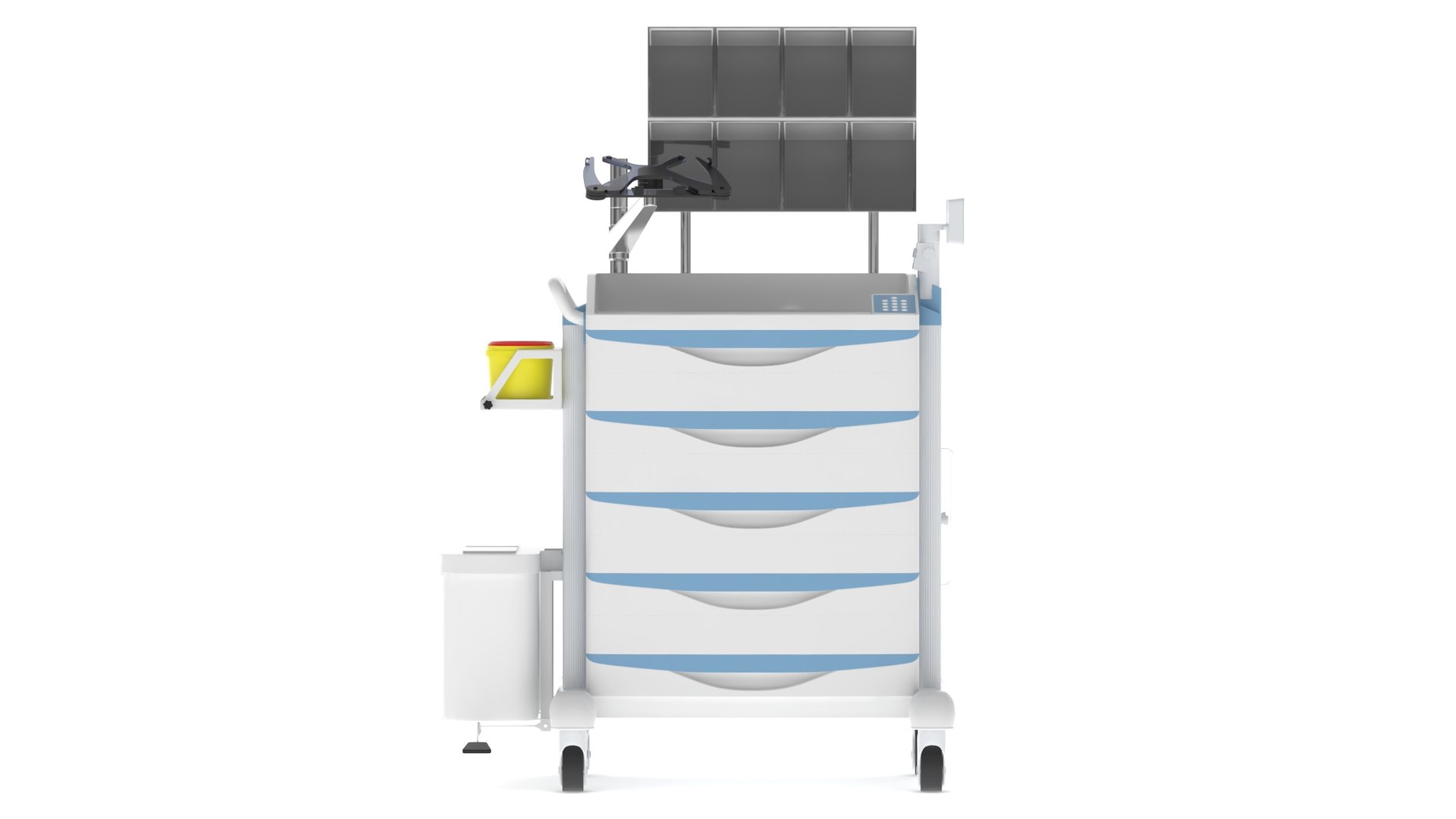 Medical Intubation Cart Model - TurboSquid 2316221