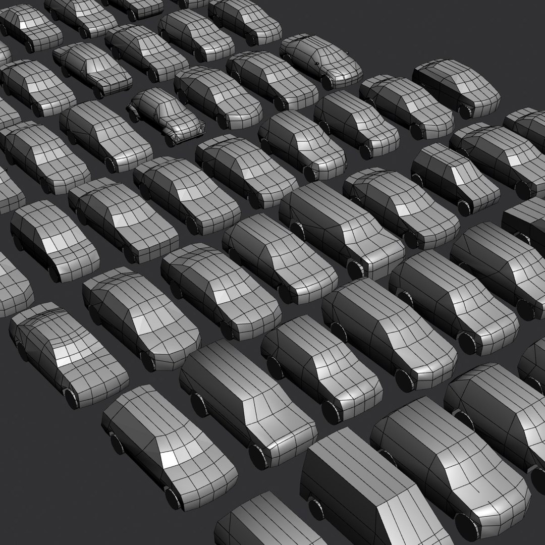 Cars Background Details 3d Model