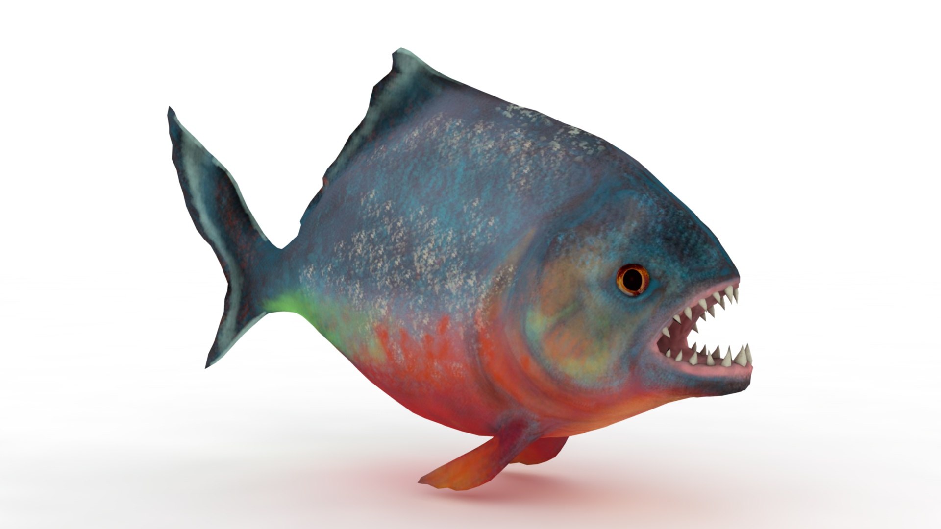 3D Piranha Fish Model - TurboSquid 2274596