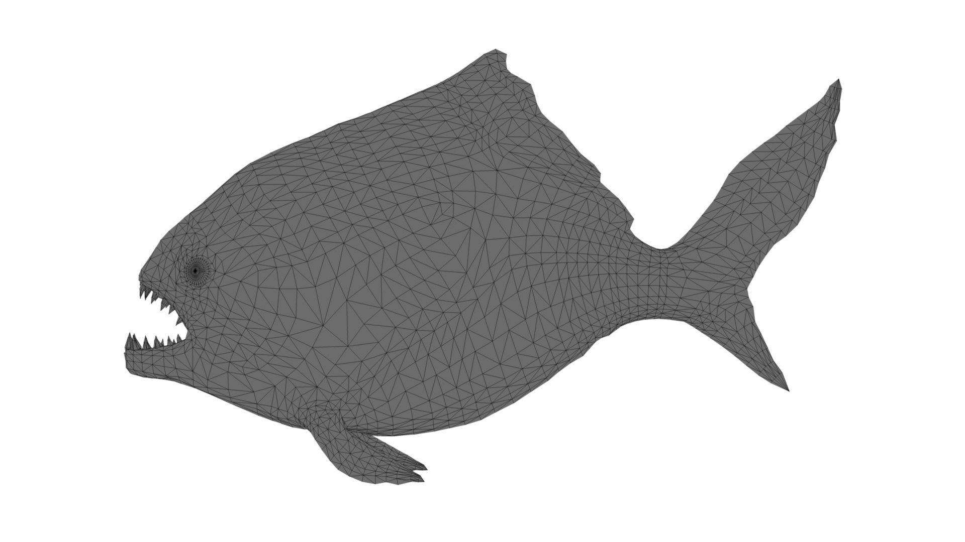 3D Piranha Fish Model - TurboSquid 2274596