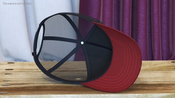 3D model Trucker Cap Your Brand Black - TurboSquid 1908699