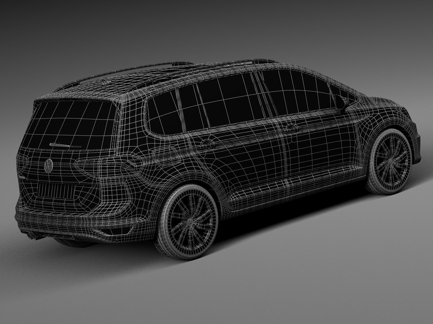 3d model 2016 volkswagen touran