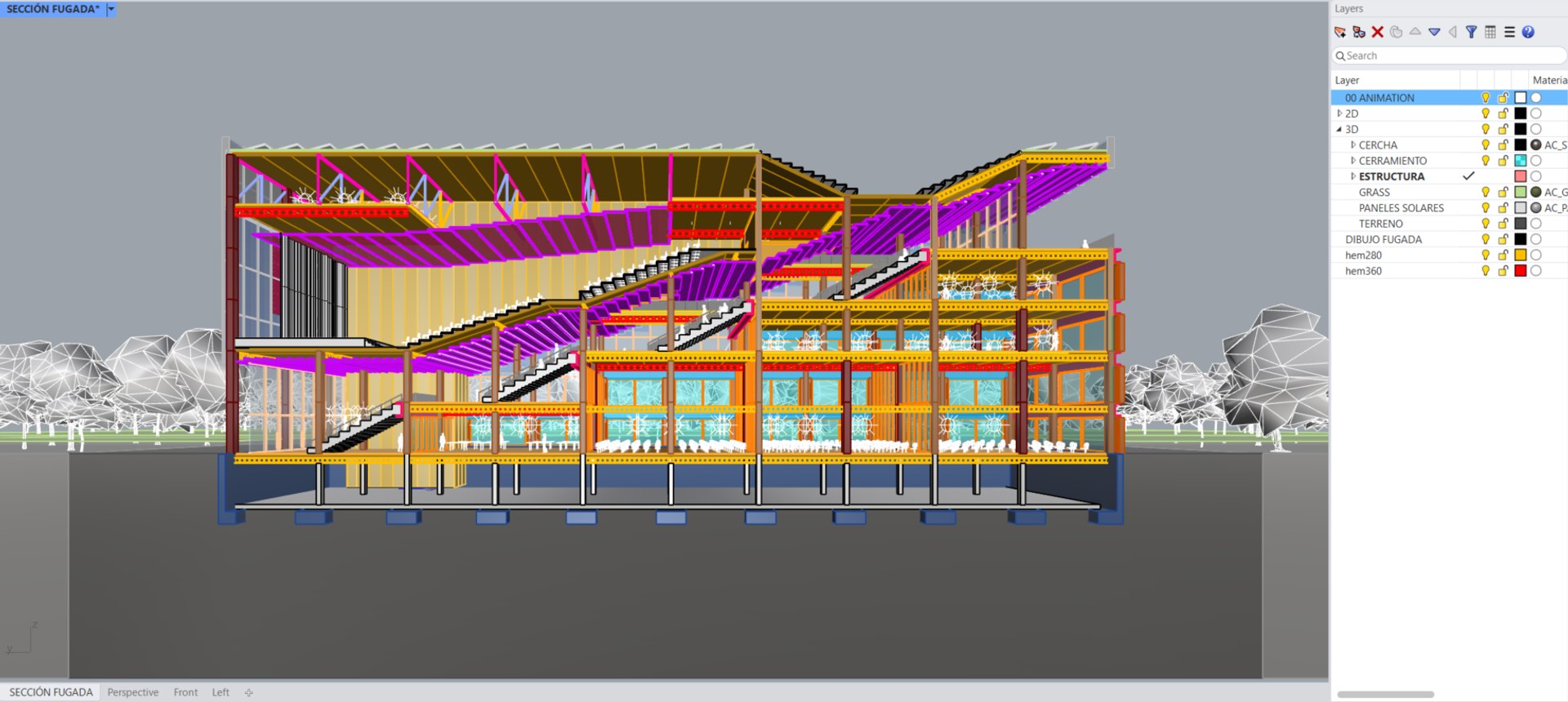 3D Model Ultra-Realistic 3D Wooden Auditorium With Complete Structural ...