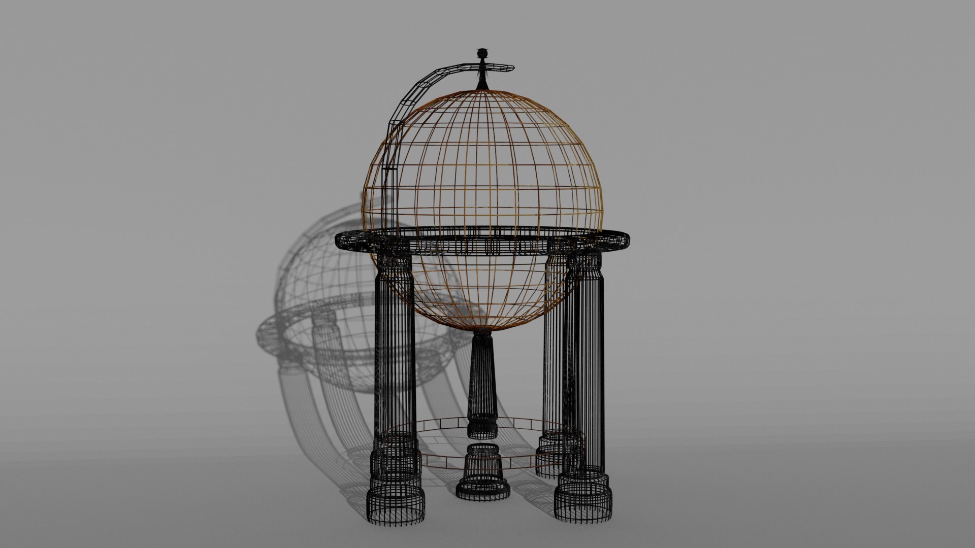 Terrestrial Globe Vintage 3D Model - TurboSquid 1956601