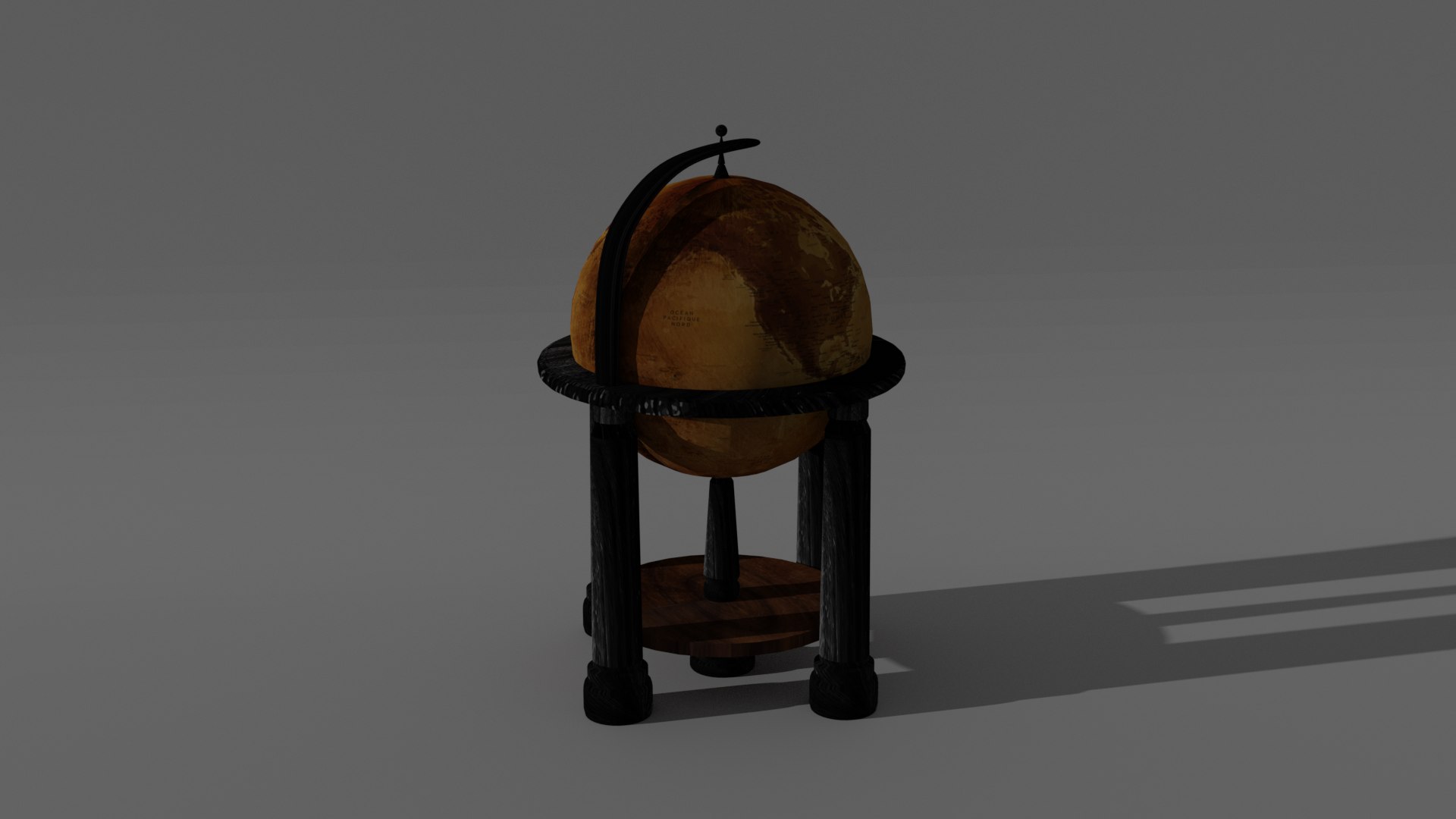 Terrestrial Globe Vintage 3D Model - TurboSquid 1956601