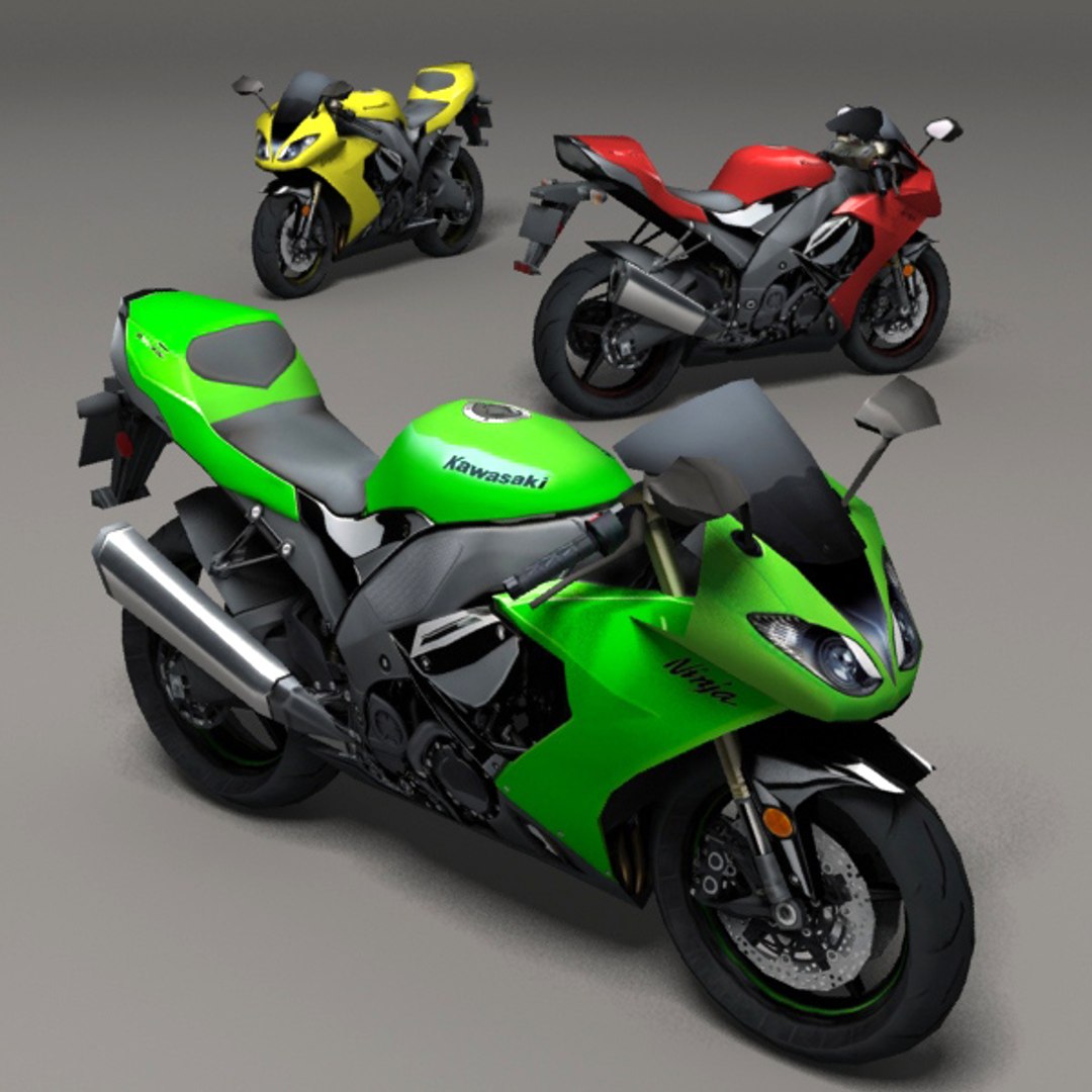 Kawasaki Ninja 3d Model