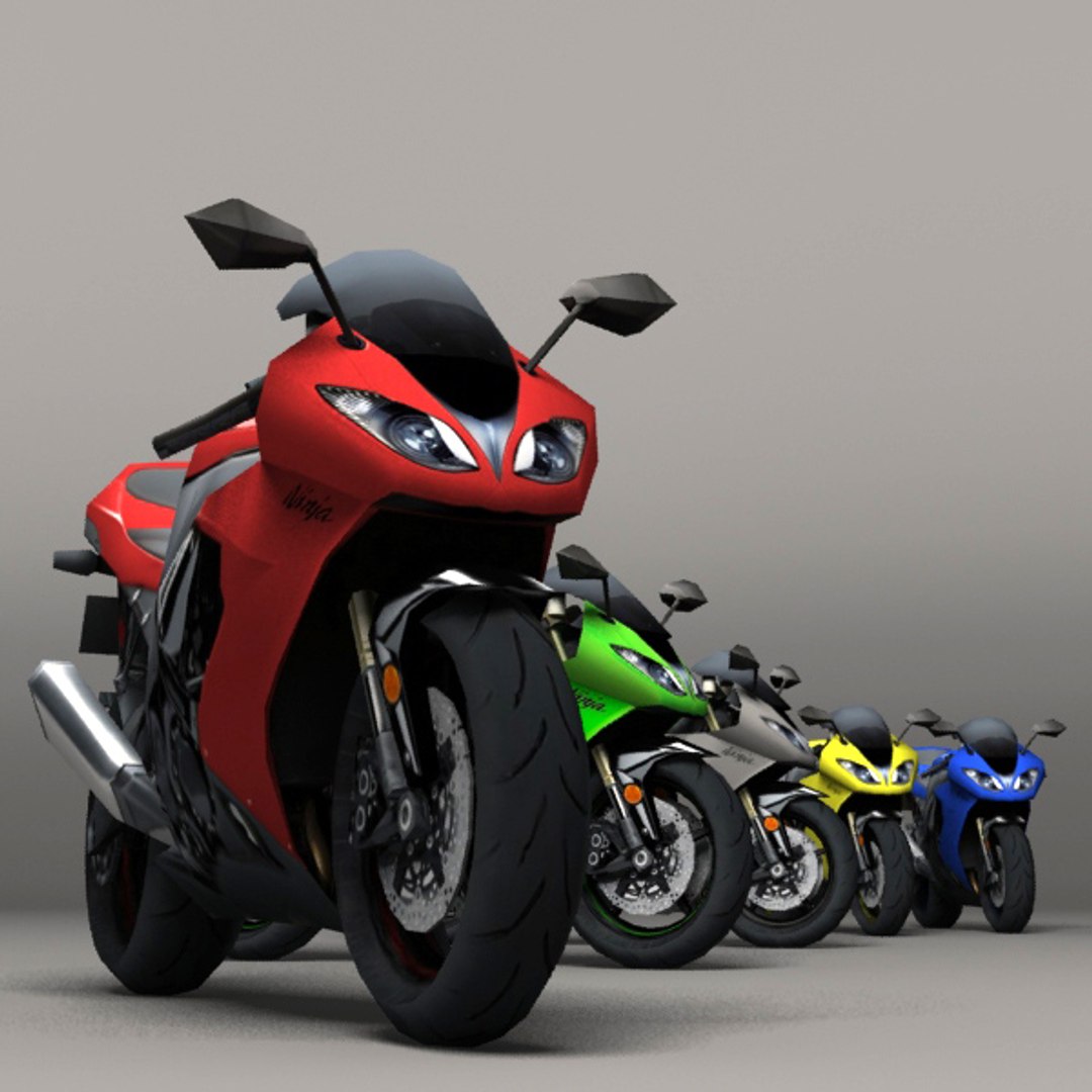 Kawasaki Ninja 3d Model