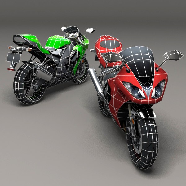 kawasaki ninja 3d model