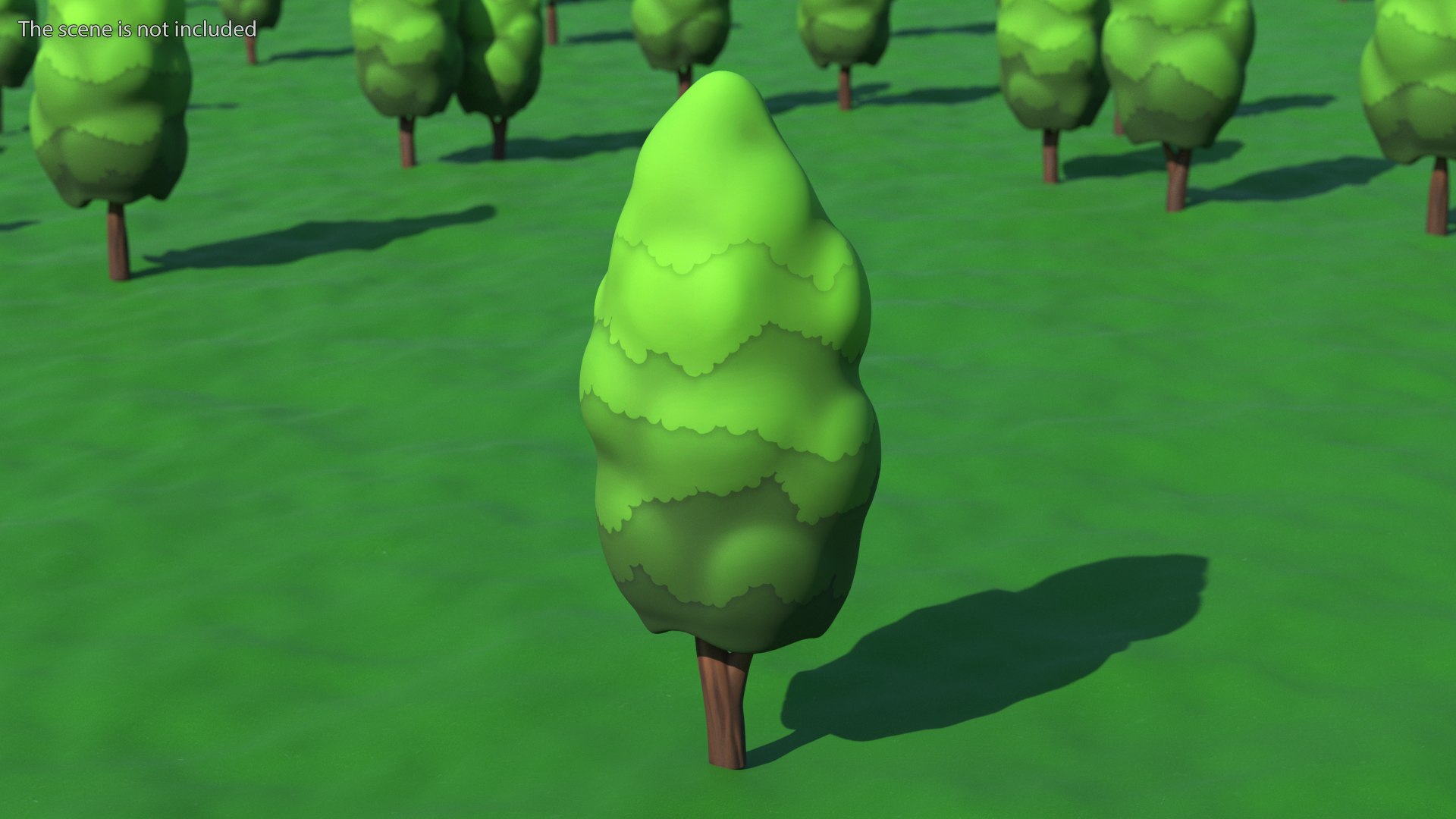 Cottonwood Tree Cartoon Style Handpaint Texture 3D - TurboSquid 2169419