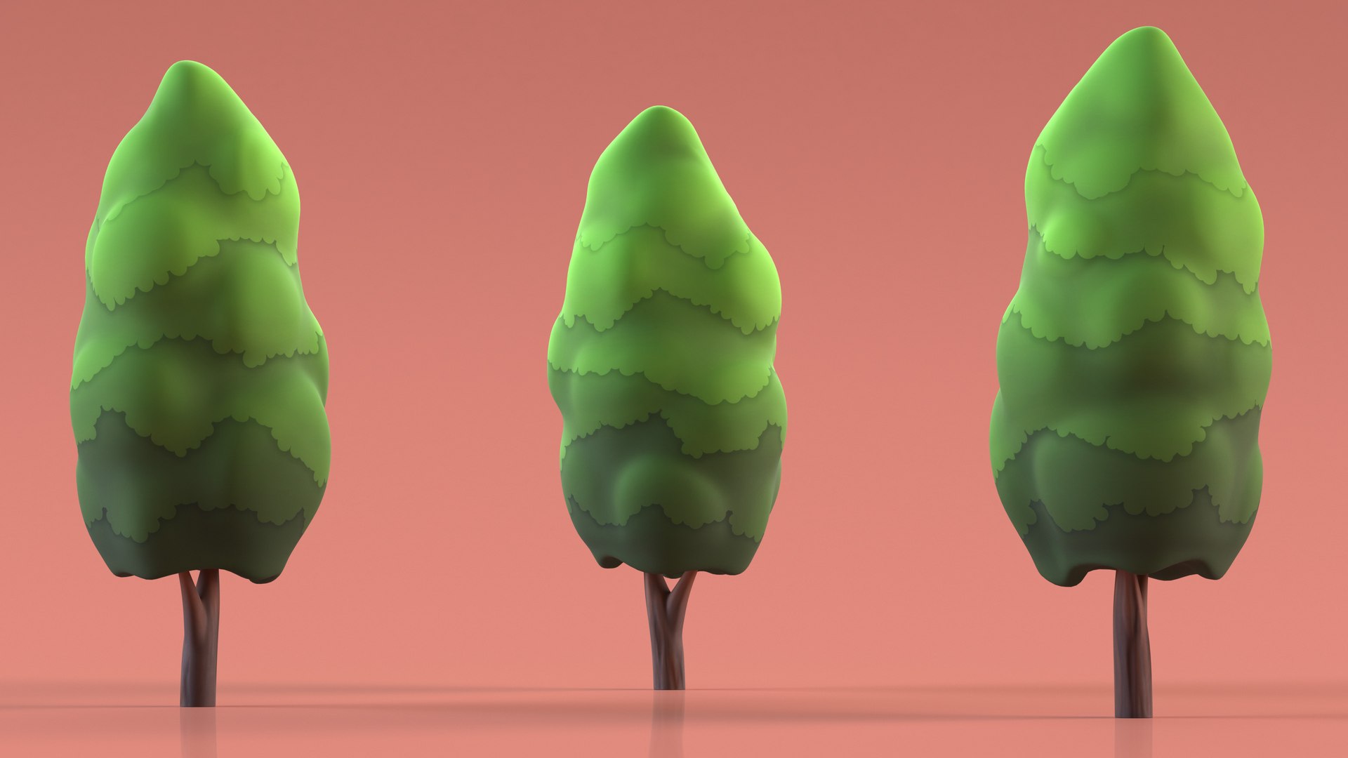 Cottonwood Tree Cartoon Style Handpaint Texture 3D - TurboSquid 2169419