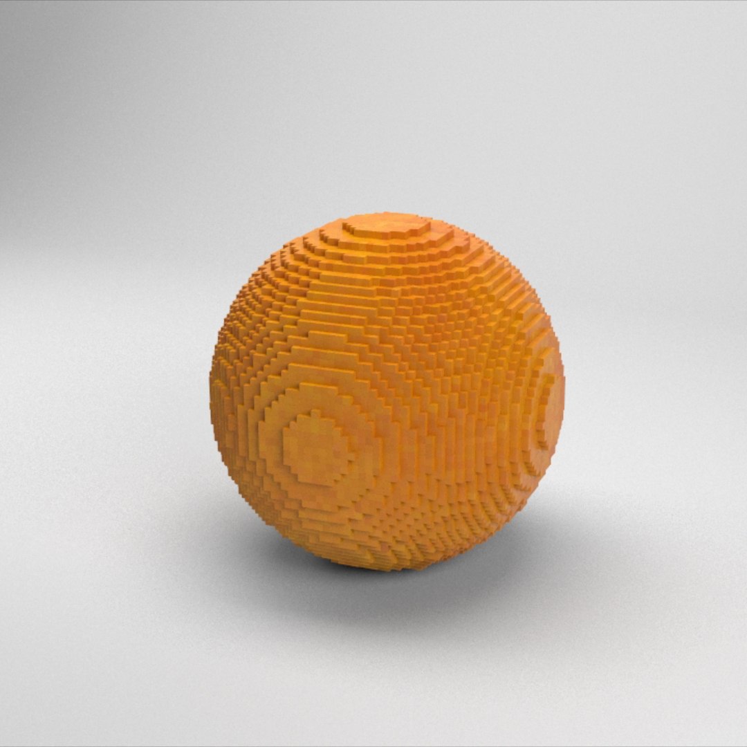 3D voxel orange - TurboSquid 1287379