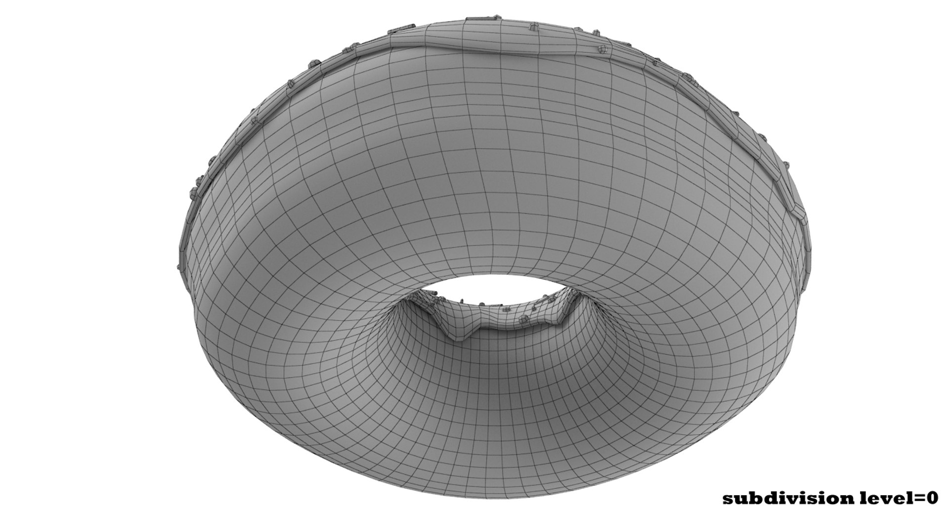 3D Donut Modeled Model - TurboSquid 1310839