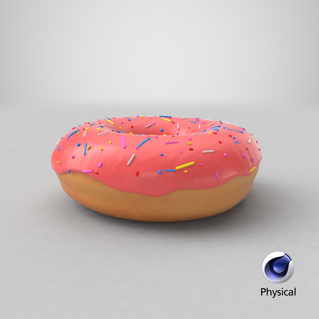 3D Donut Modeled Model - TurboSquid 1310839