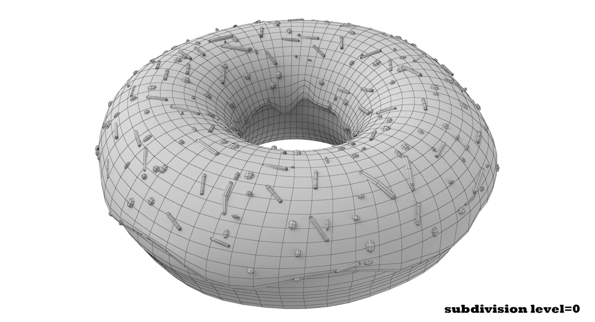 3D Donut Modeled Model - TurboSquid 1310839