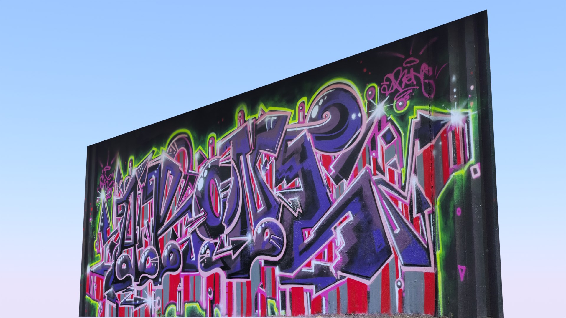 Graffiti Walls Collection III Model - TurboSquid 2412177