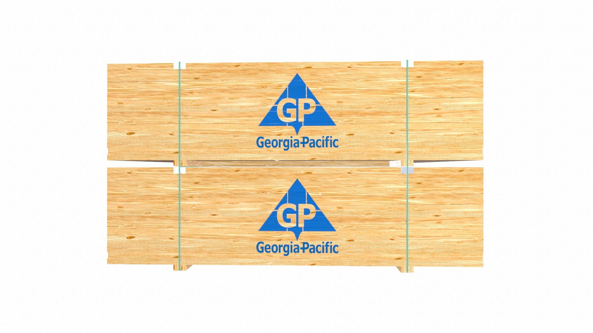 3D Model Gerogia Pacific Stack Of Wooden Beams PBR - TurboSquid 2371178
