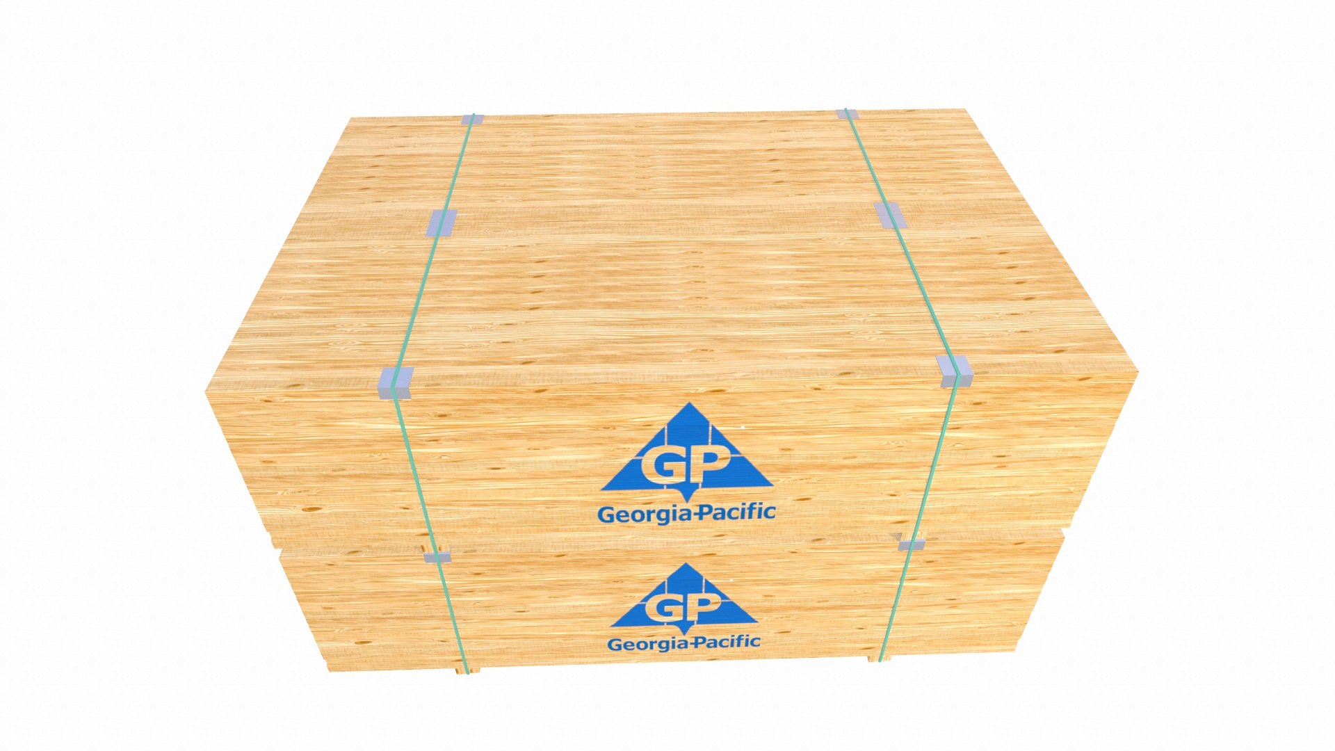 3D Model Gerogia Pacific Stack Of Wooden Beams PBR - TurboSquid 2371178
