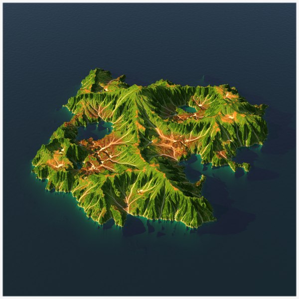 Island Terrain 01 3D model - TurboSquid 2019309
