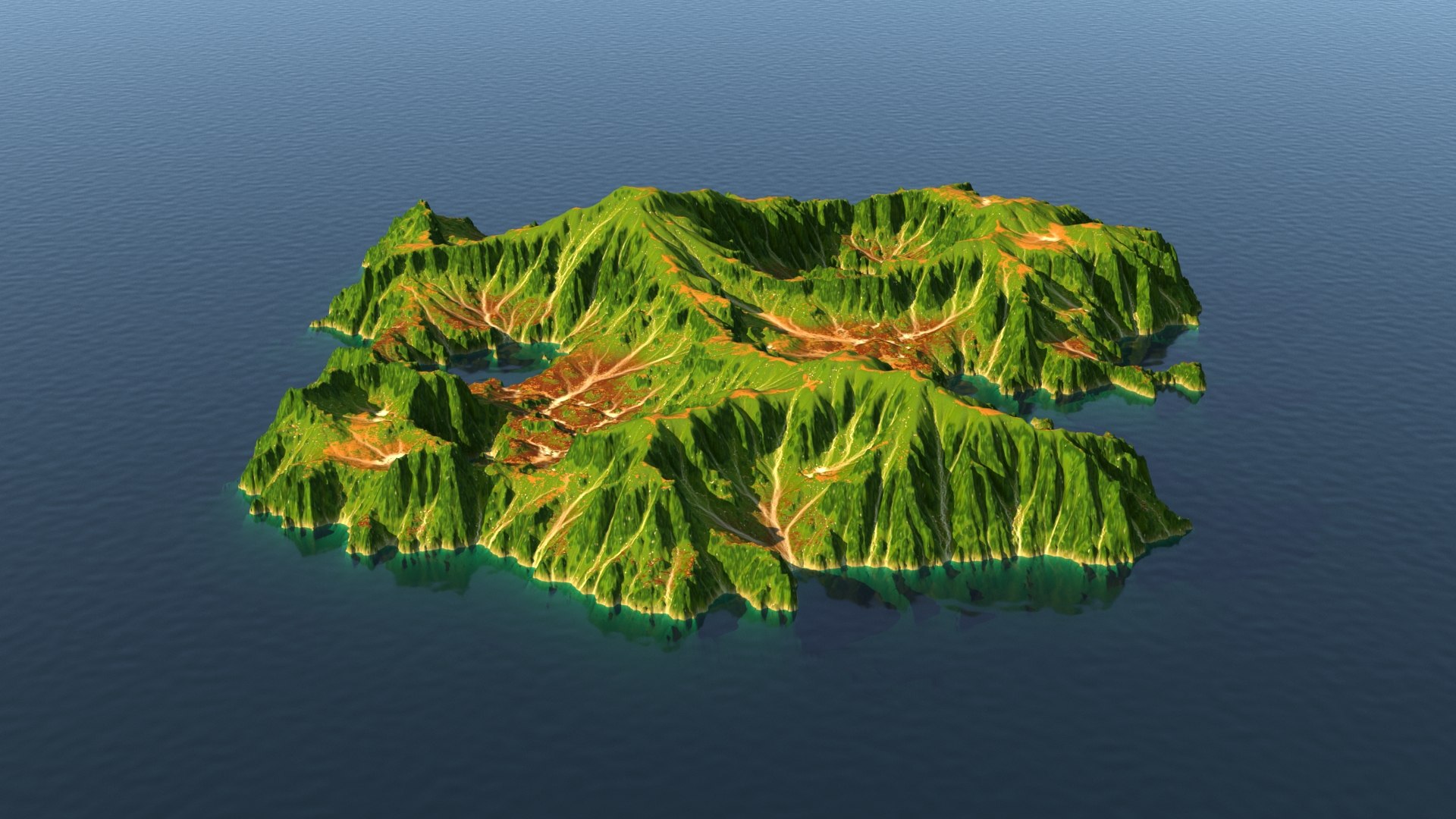 Island Terrain 01 3D Model - TurboSquid 2019309