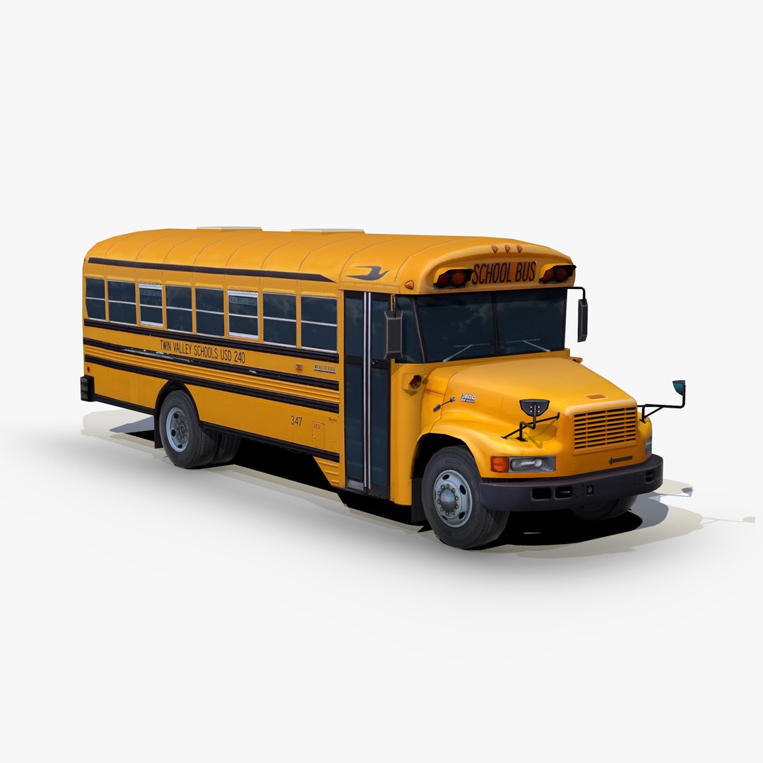 3D Model International 3800 School Bus - TurboSquid 1385975