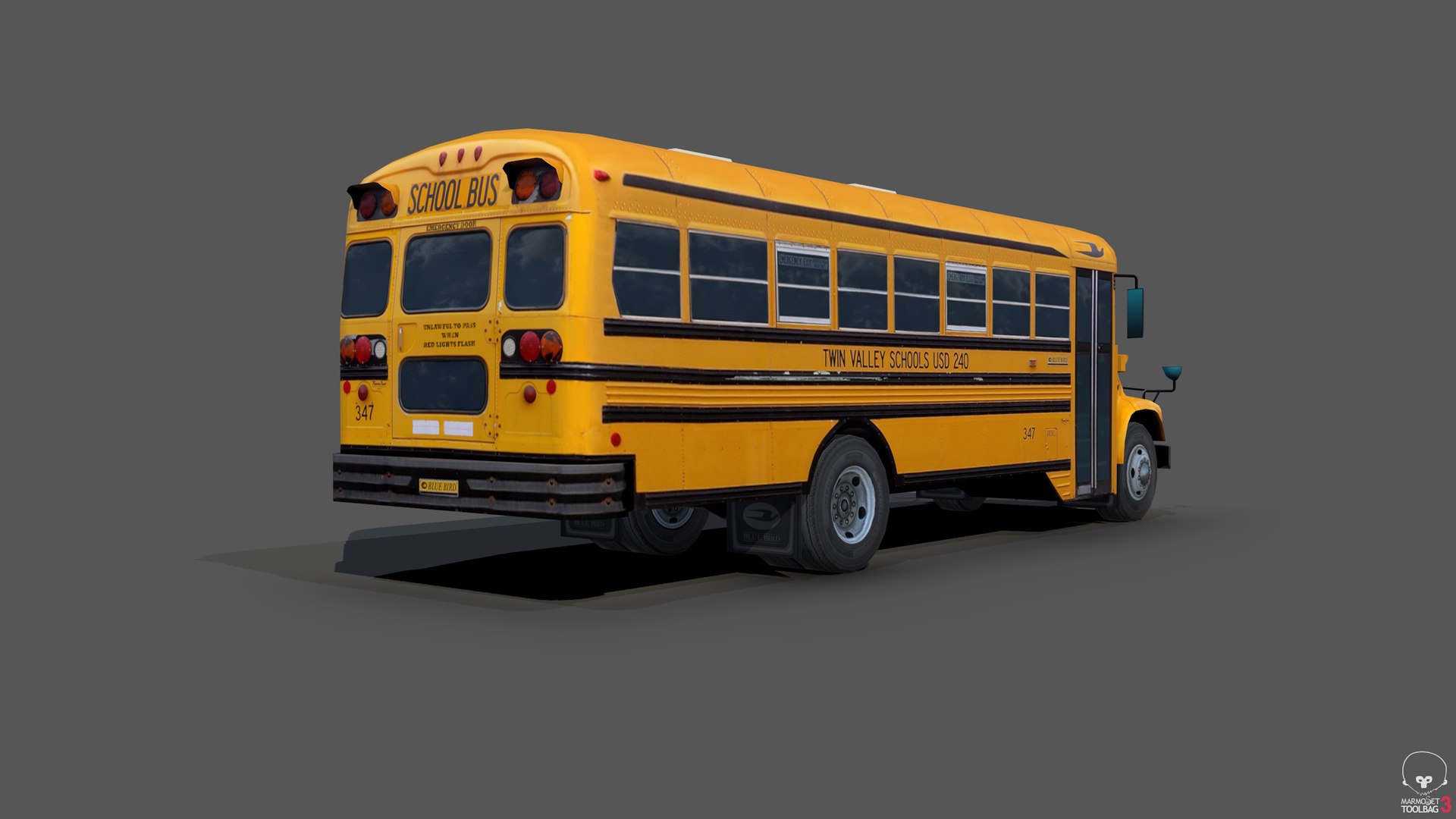 3D Model International 3800 School Bus - TurboSquid 1385975