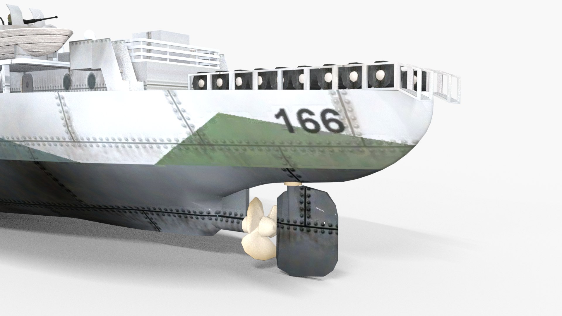 HMCS Snowberry K-166 Ship Low-poly 3D Model 3D Model - TurboSquid 2354771