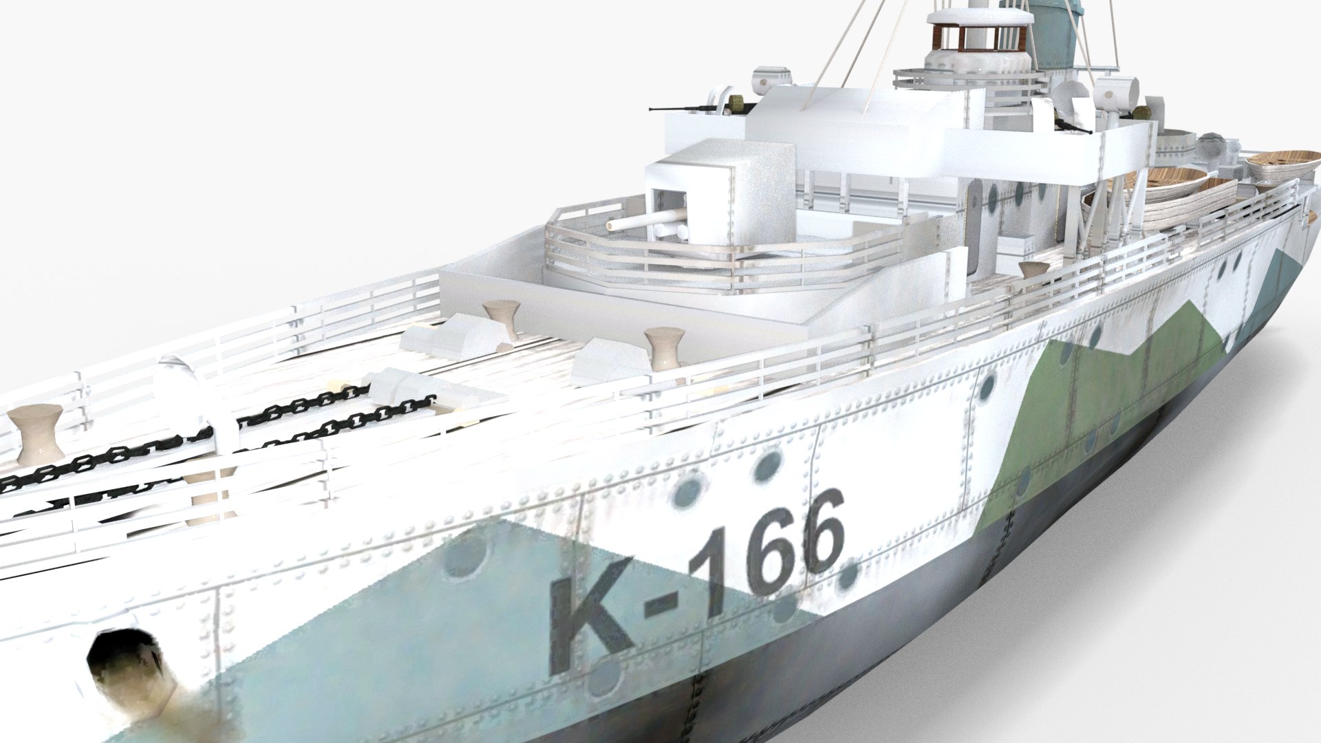 HMCS Snowberry K-166 Ship Low-poly 3D Model 3D Model - TurboSquid 2354771